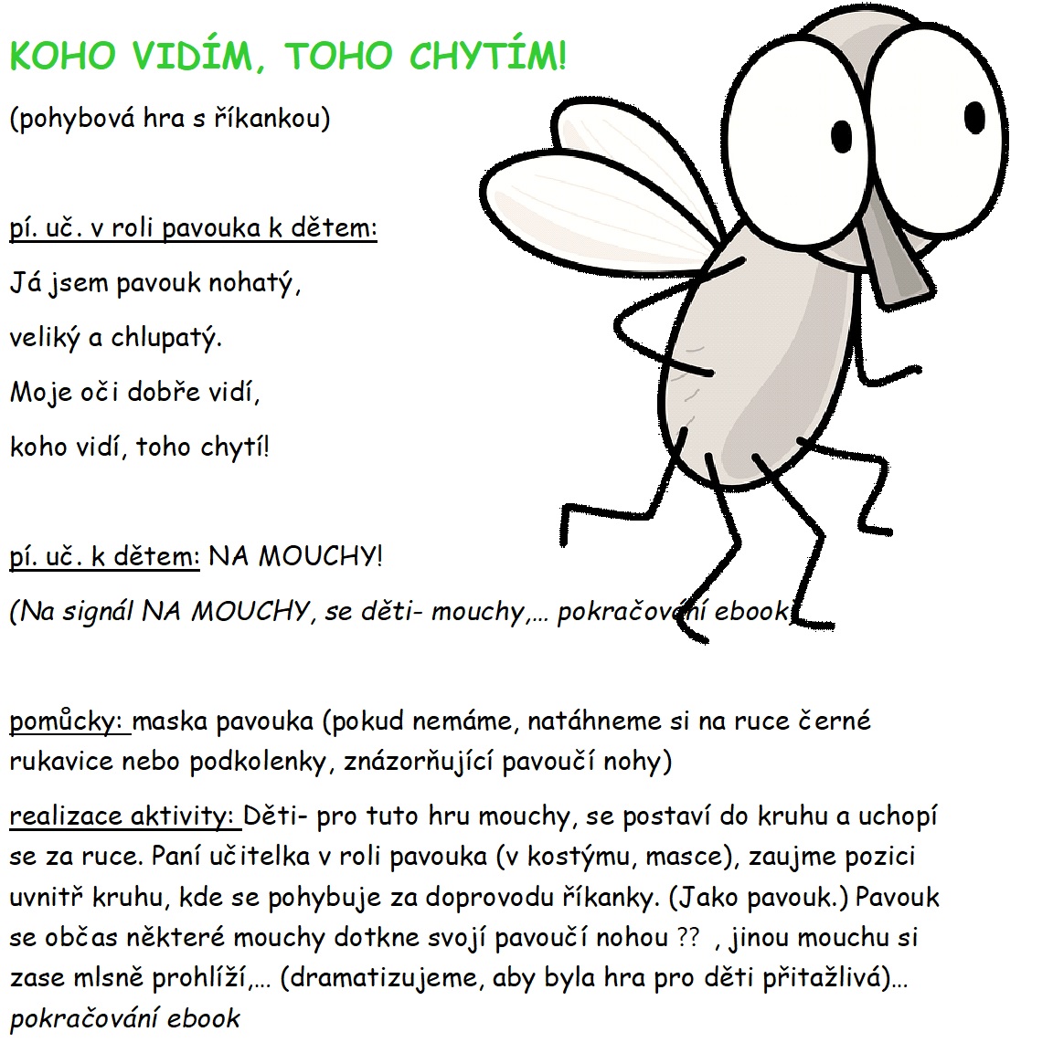 BABÍ LÉTO- PAVOUČKOVÉ honičky, chytačky a jiné | Inspirace (nejen) do školky